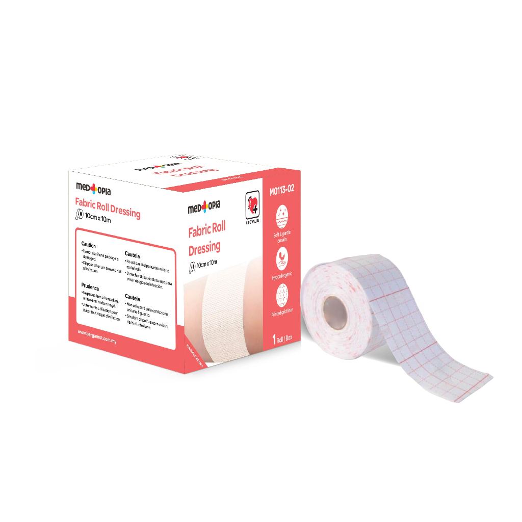 Medtopia Fabric Roll Dressing, 10cm x 10m - 1 roll Non Woven | Shopee ...