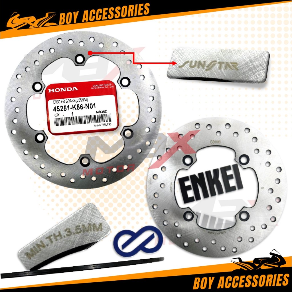 HONDA RS150 DISC PLATE SUNSTAR FRONT & REAR RS150R RS 150 DISK BRAKE ...