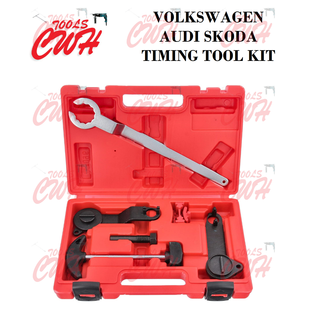 6PCS VOLKSWAGEN AUDI SKODA ENGINE TIMING TOOL KIT SET 1.0 1.2 1.4 TSI ...