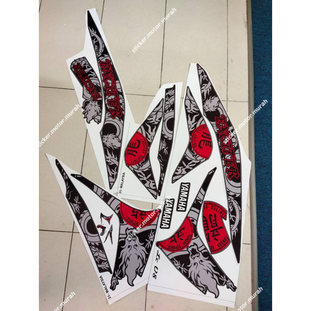 STRIPE LC 135 V8 DRAGON STICKER LC 135 V8 | Shopee Malaysia