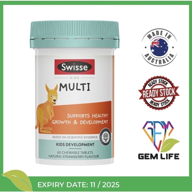 Swisse Kids Multivitamin 60 Chewable Tablets (Expiry Date: Nov 2025) | Shopee Malaysia