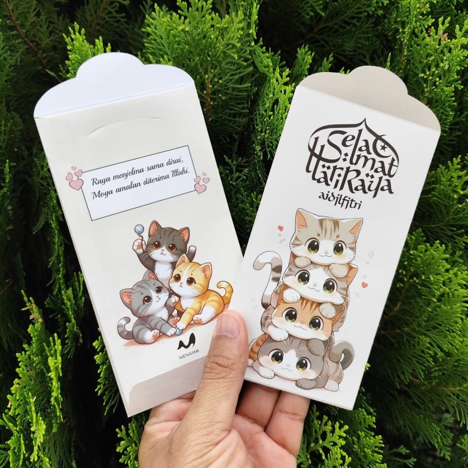 [ MENAAMI ] ANAK KUCING COMEL DUIT RAYA 2025 ANGPAO CANTIK MONEY PACK ...