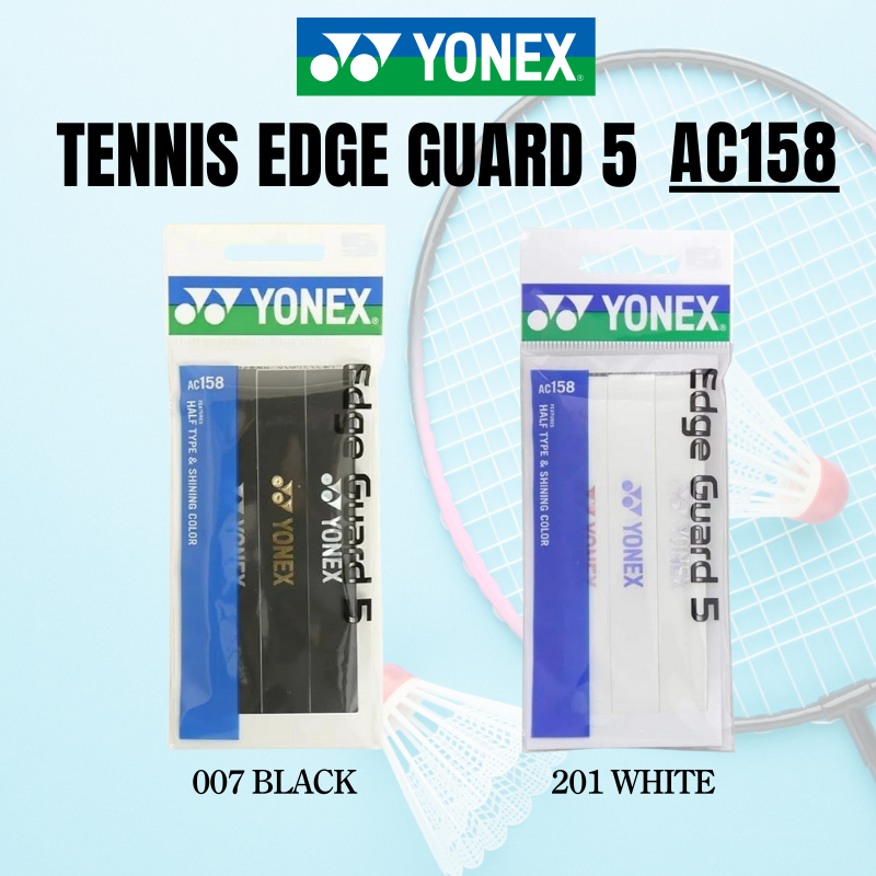 YONEX Tennis Edge Guard 5 AC158 for 3 rackets ( Black / Clear ) | Shopee Malaysia