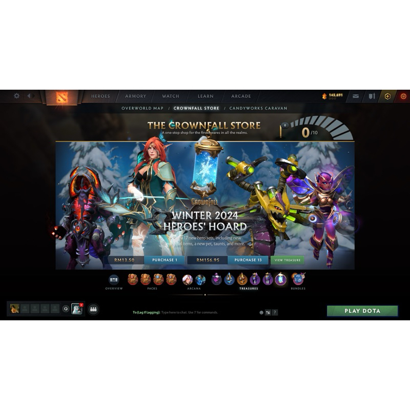 Dota2 | Frostivus Treasure | Winter 2024 Heroes’ Hoard | Shopee Malaysia