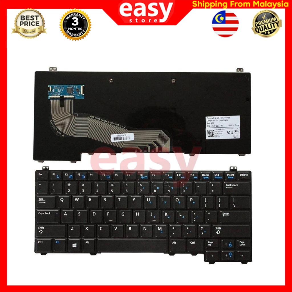 Dell Latitude E5440 PK130WQ3B00 MP-13B73USJ698 03KK86 Laptop Keyboard ...