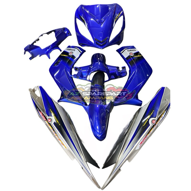 COVERSET LC V1 JUPITER MX BIRU SILVER hld | Shopee Malaysia