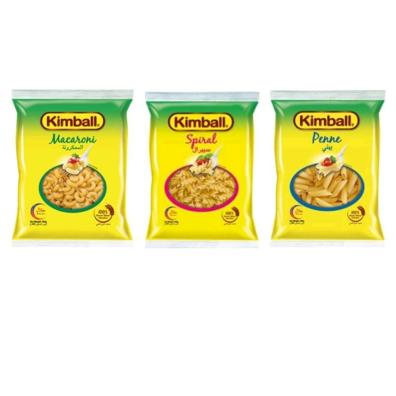 Kimball Pasta 400G – Spaghetti, Spiral, Macaroni, Fettuccine, Penne ...