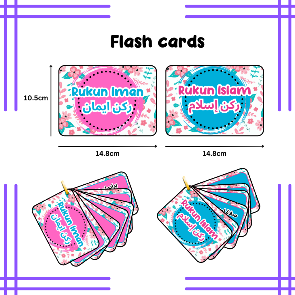 Flash Card Pendidikan Islam : Rukun Iman & Rukun Islam | Shopee Malaysia