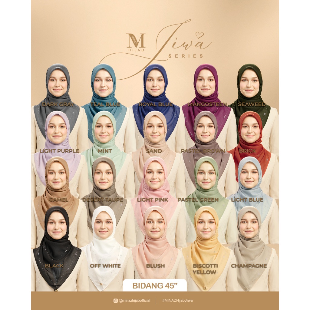 [NEW ARRIVAL] Minaz Hijab Jiwa Series/ Bawal Plain Cotton | Shopee Malaysia