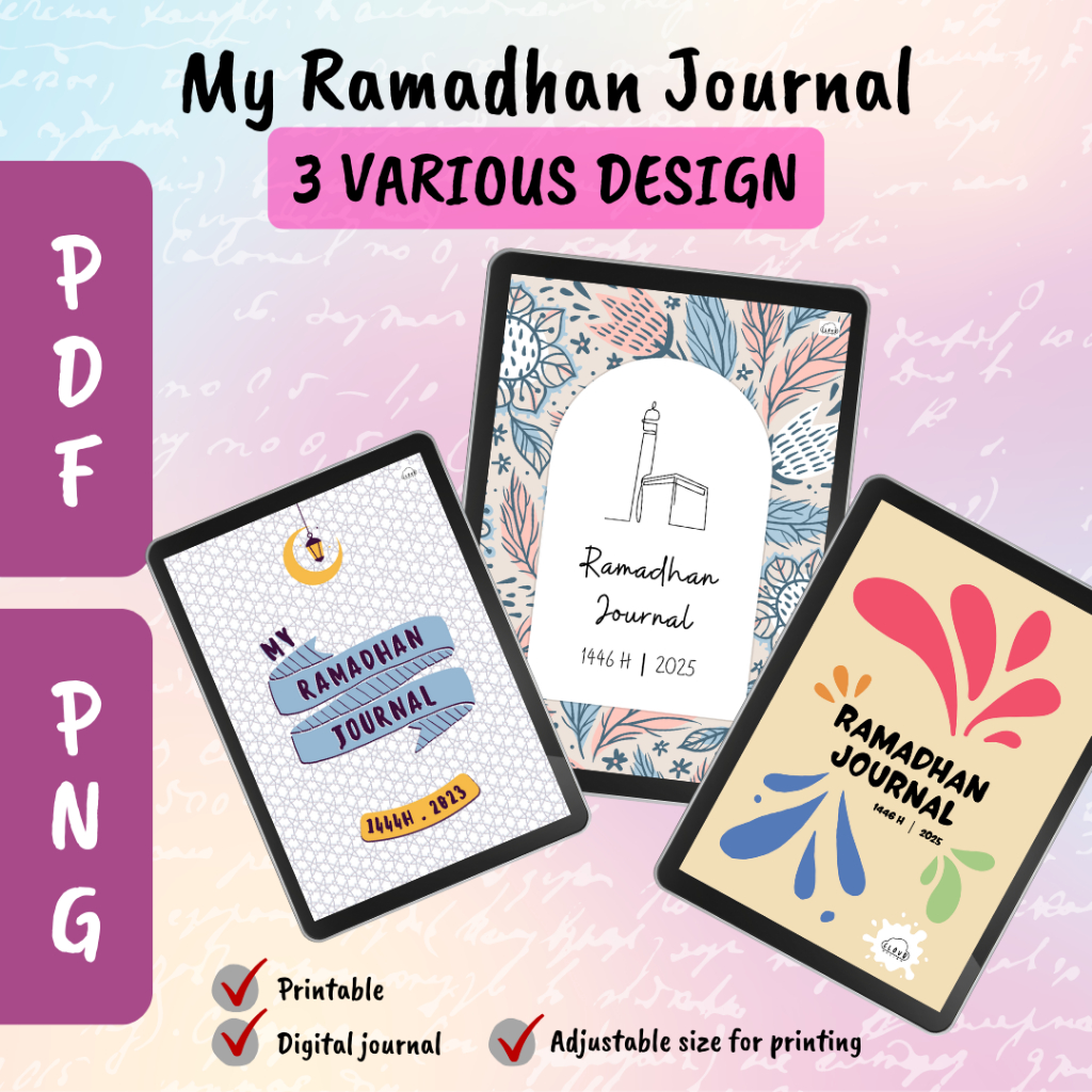 MY RAMADHAN JOURNAL | Digital Printable Muslim Ramadan Journal, Planner ...