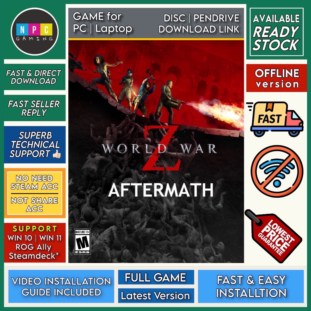 [PC Game] World War Z Aftermath Deluxe Edition - Offline [Disc | Pendrive | Download Link ...