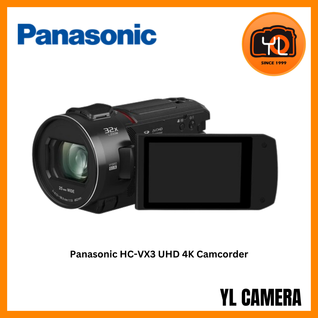 Panasonic HC-VX3 UHD 4K Camcorder with 24x Zoom (free Sandisk 16GB ...
