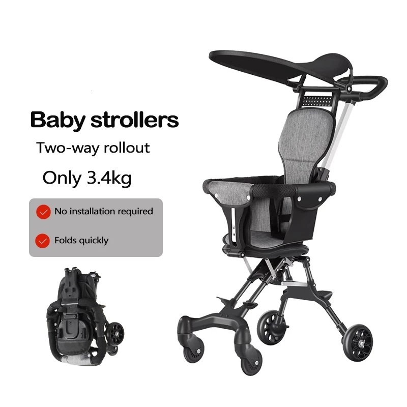 ULTRA LIGHTWEIGHT MAGIC STROLLER - BLACK | Shopee Malaysia