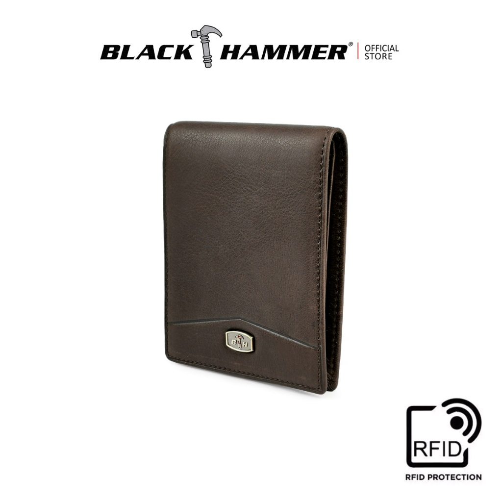 Black Hammer Men Genuine Leather Bi-Fold Wallet BHW23008/9 | Shopee ...