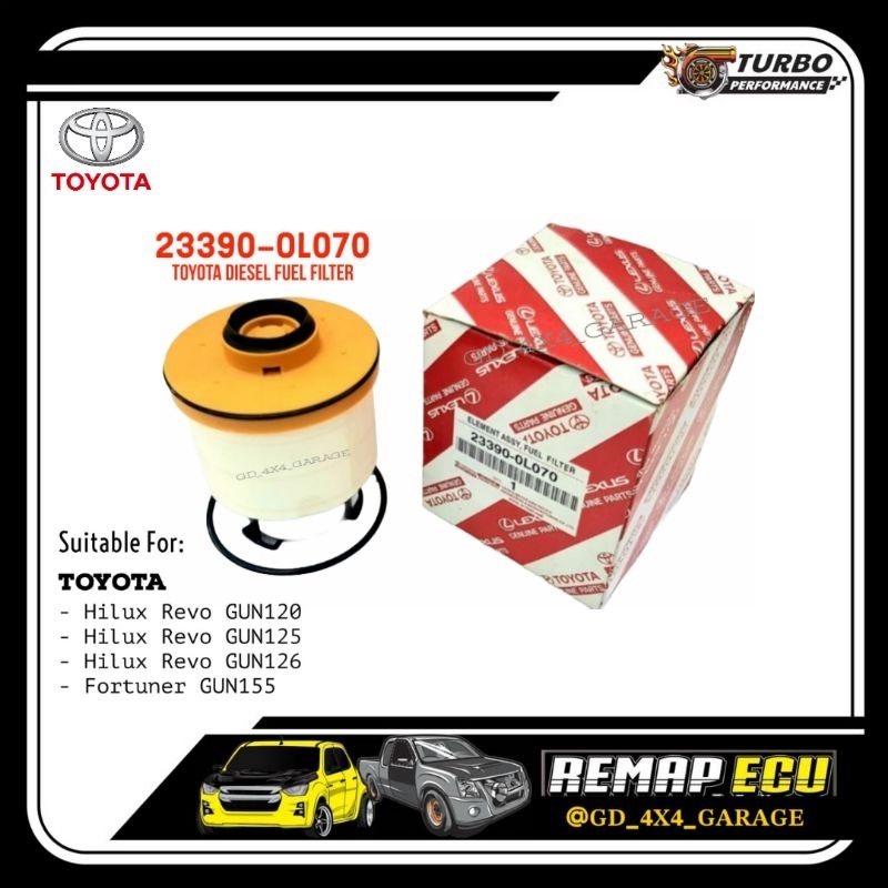 TOYOTA DIESEL FUEL FILTER (23390-OL070) - TOYOTA HILUX REVO GUN120 ...