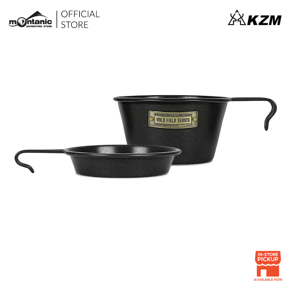 KZM Field Craft Sierra Cup 2P Set – 280ml & 500ml Stainless Steel ...