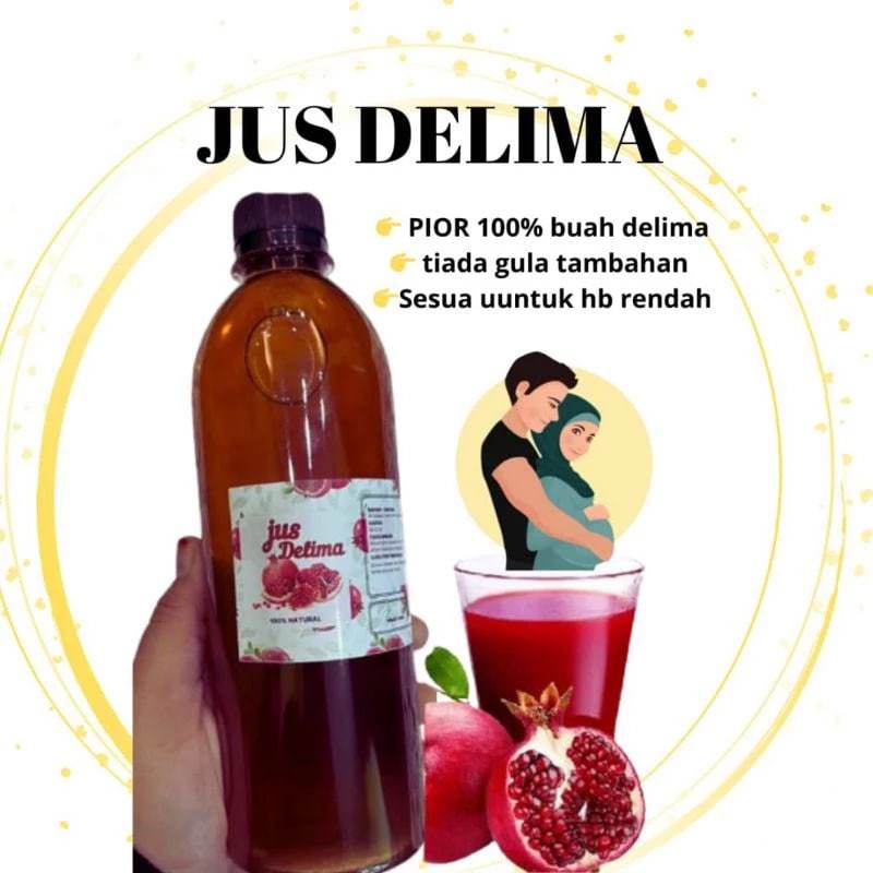 NEW Jus Delima Asli Khas Untuk Ibu Mengandung 330ml | Shopee Malaysia