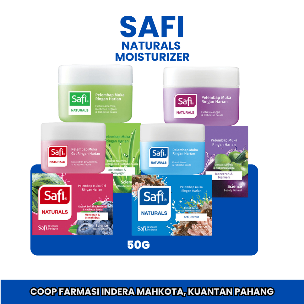 SAFI NATURALS MOISTURIZER 50 G | Shopee Malaysia