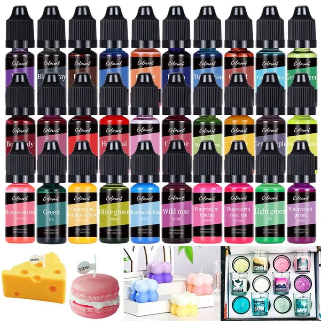10ml Liquid Candle Soap Dye Full Colour Color Dye Full Range Ready ...