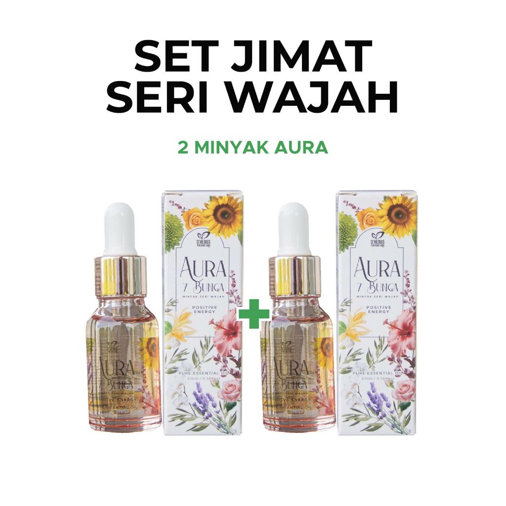 DHERBS MINYAK SERI WAJAH AURA 7 BUNGA | Shopee Malaysia
