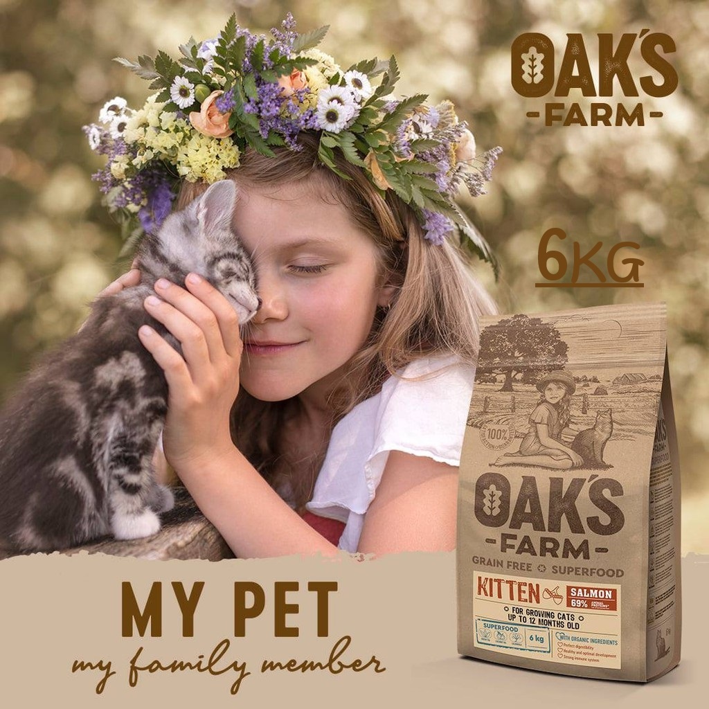 [6KG] Oak's Farm Cat Grain Free Superfood Kibbles 貓飼料 貓粮 | Shopee Malaysia
