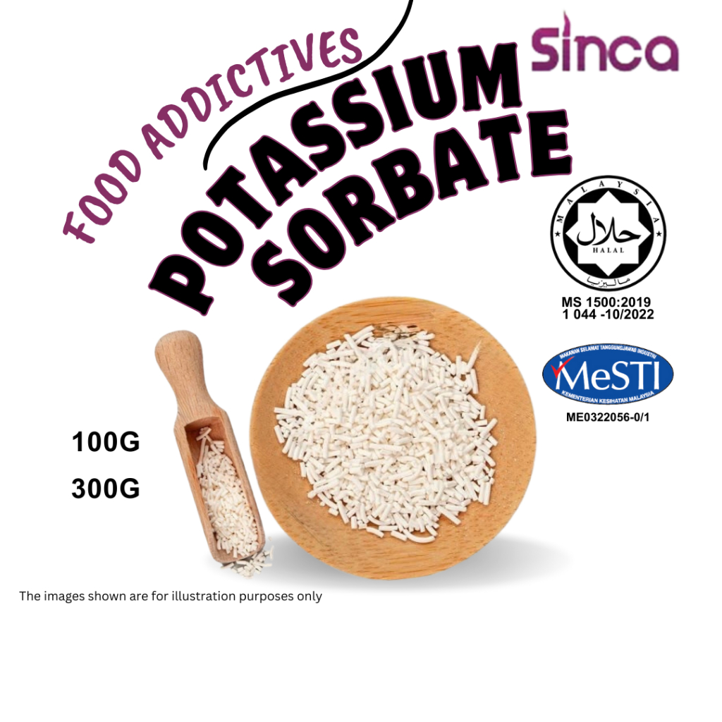 Potassium Sorbate Granular Preservative 100g / 200g Food Grade ...