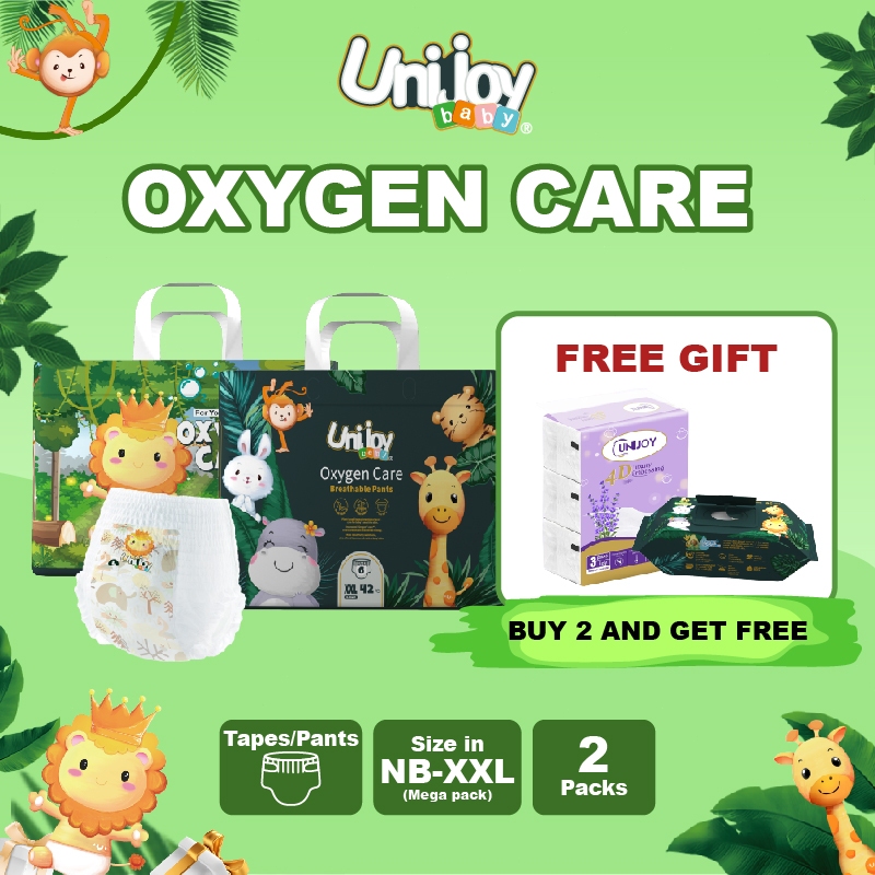 ↪𝐆𝐈𝐅𝐓🎁 [2 Packs] Unijoy Oxygen Care Diapers Pants Upgrade Superior ...