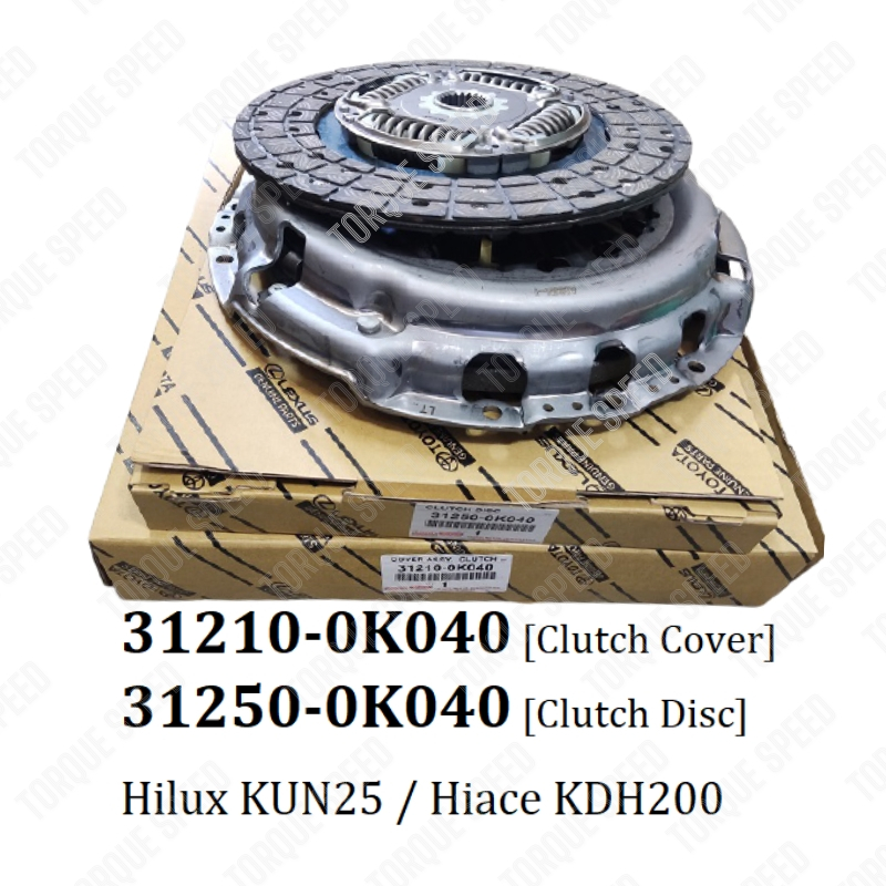 Toyota Clutch Lining Disc Cover Kit 31250-0K040 31210-0K040 0K280 Hilux ...