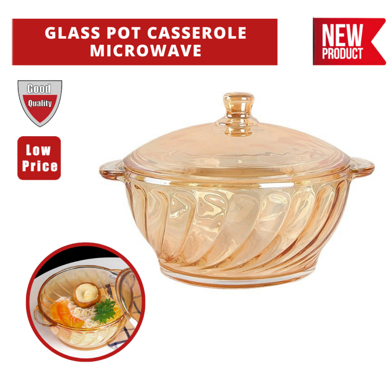 Glass Pot Casserole Microwave | Shopee Malaysia
