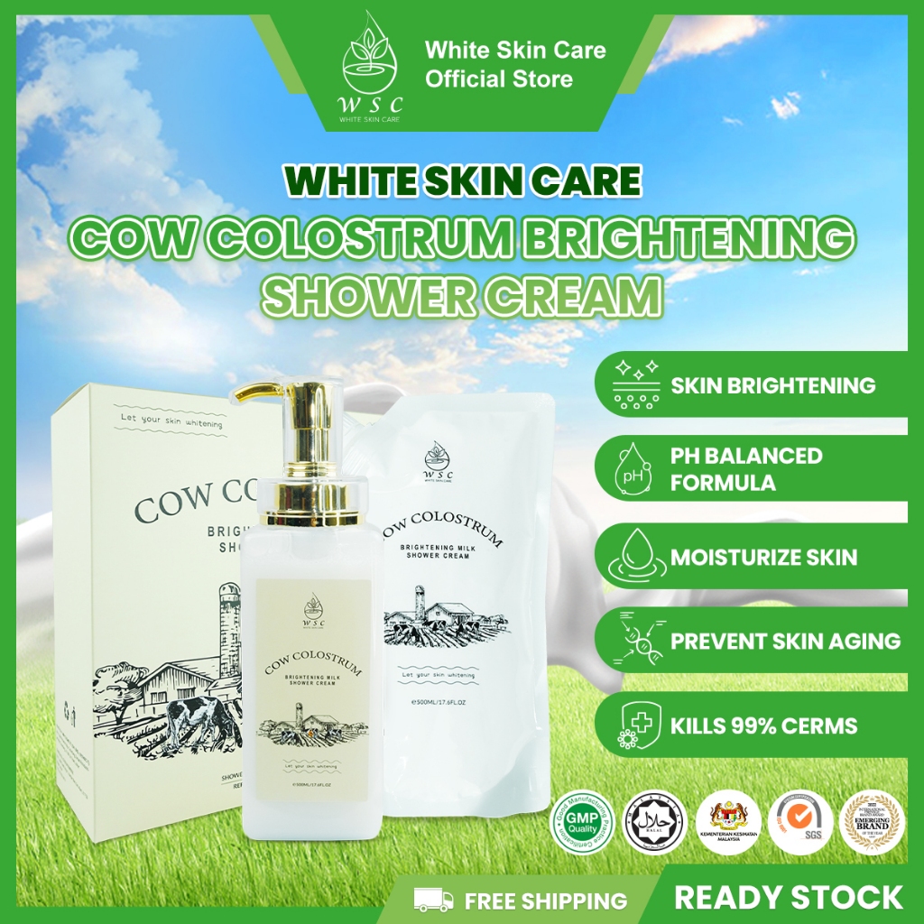 WSC🐮 WSC Shampoo Cow Colostrum Body Shower White Skin Care Whitening ...
