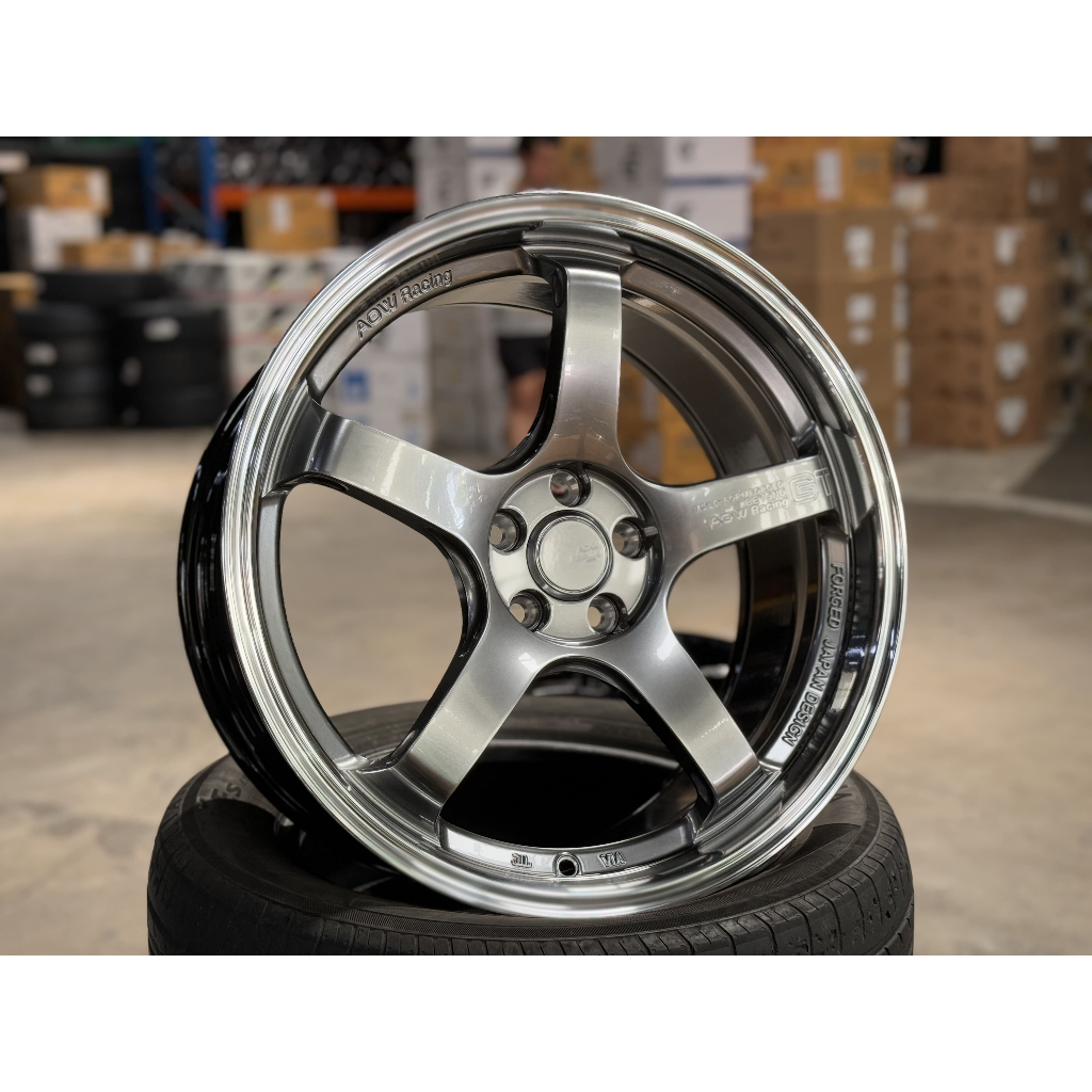 NEW 18X8.5J AOW GT Rim (set of 4) Hyper Black 5X100 for GT86 BRZ GR86 ...