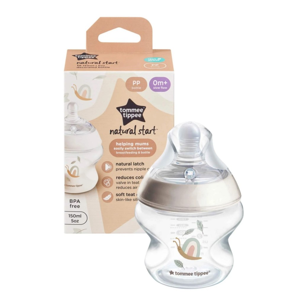 100% Tommee Tippee Natural Start 5oz/150ml Snail Design Bottle Single Pack | Shopee Malaysia