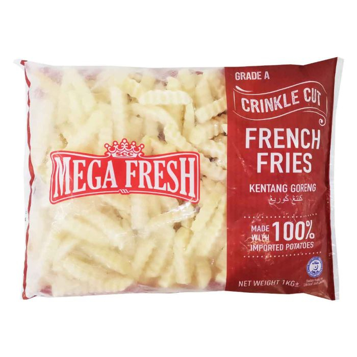 MEGA FRENCH FRIES CRINKLE CUT 1kg | Shopee Malaysia
