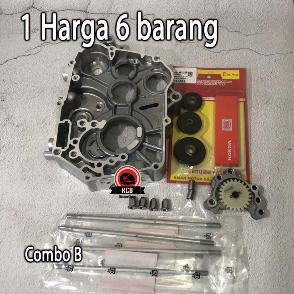 Combo Ex5 Modified Ex5 Class 1 Crankcase Cover Kulit Enjin Block Stud class 1 Oil pump timing ...