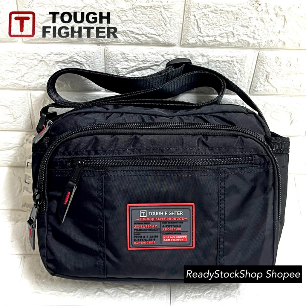 Ready Stock!! Tough Fighter Multi Compartments Men Sling Bag Shoulder ...
