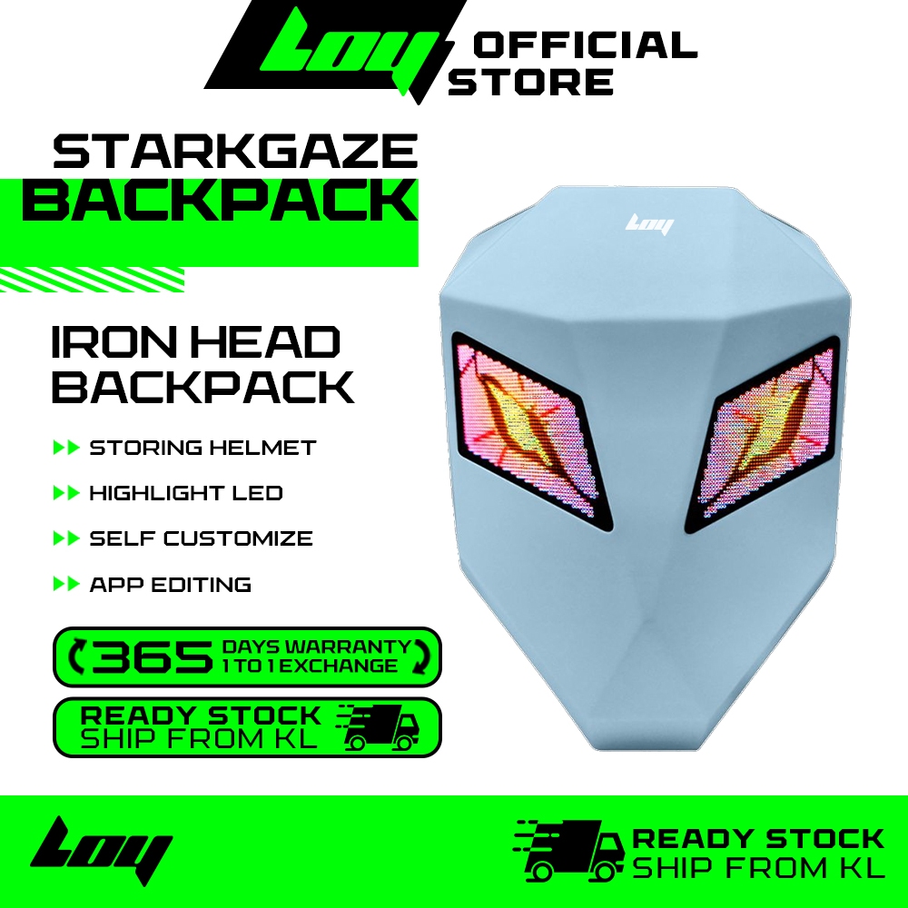 LOY StarkGaze Led Knight Backpack Bag With Led Eyes Waterproof ...