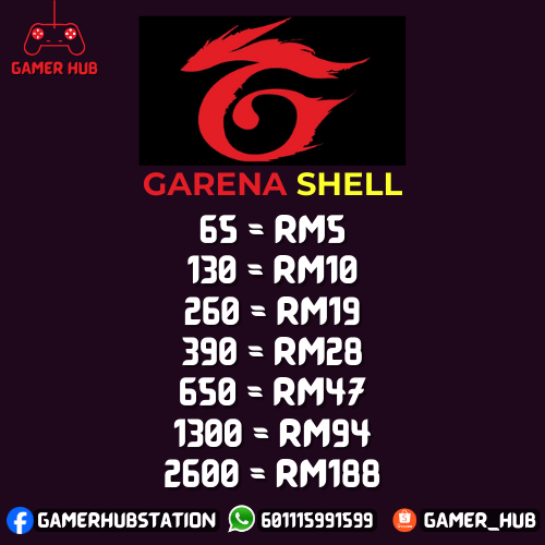 GARENA SHELL FREE FIRE | Shopee Malaysia