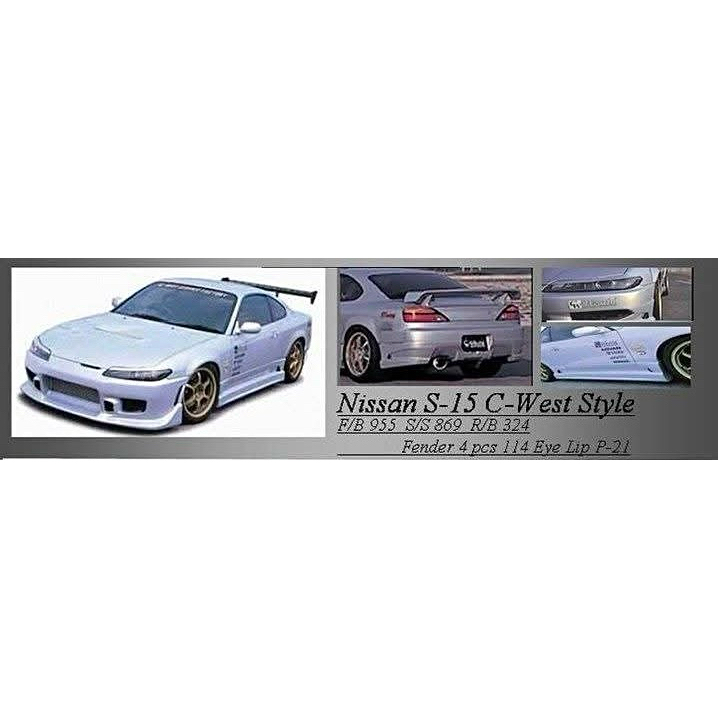 Nissan Silvia S15 Cwest bodykit body kit C west front side rear bumper ...