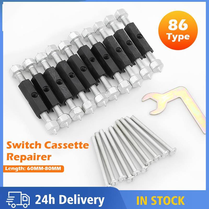 Portable 10pcs Switch Socket Cassette Screws Repair Tool 86 Type ...