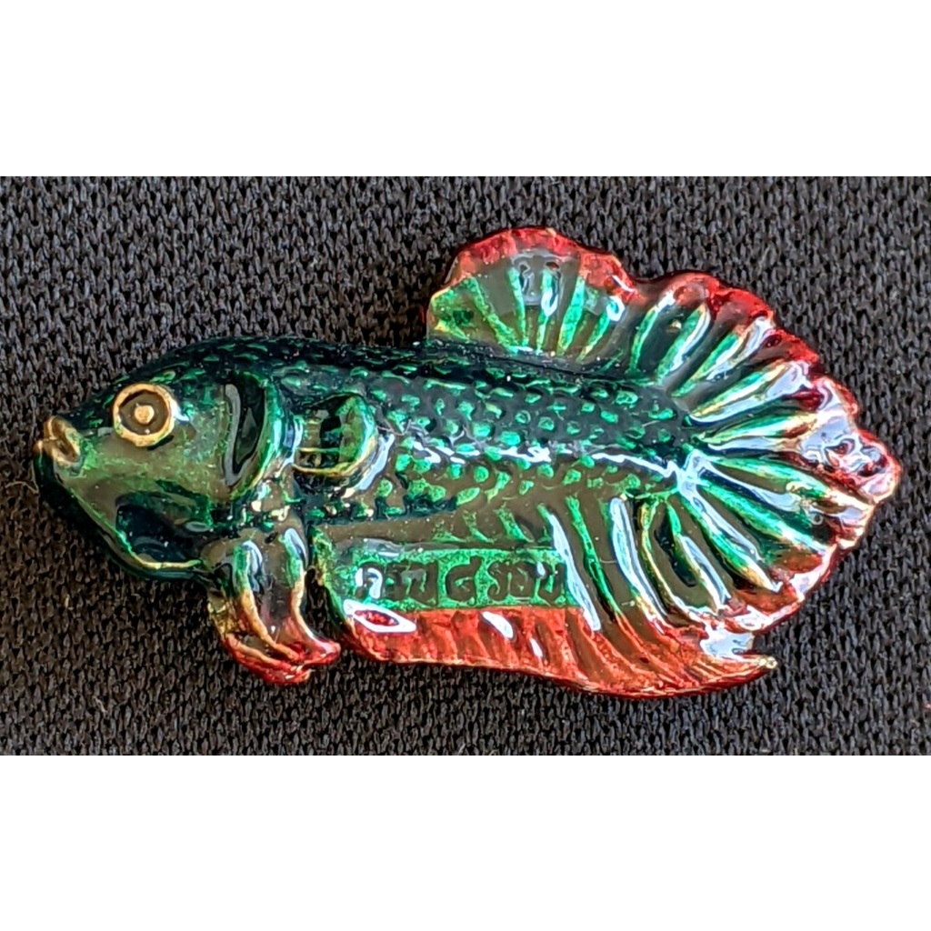 Pla Kat {Fighting Fish} Luang Phor Nuam. Wat Phosit Jarean 2558 (Amulet ...