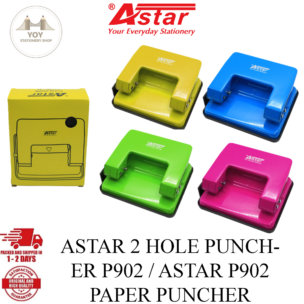 ASTAR 2 HOLE PUNCHER P902 / ASTAR P902 PAPER PUNCHER (READY STOCK ...