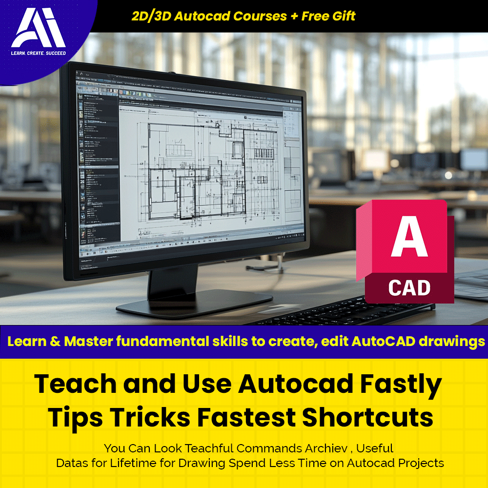 Video Course - Teach and Use Autocad Fastly Tips Tricks Fastest ...