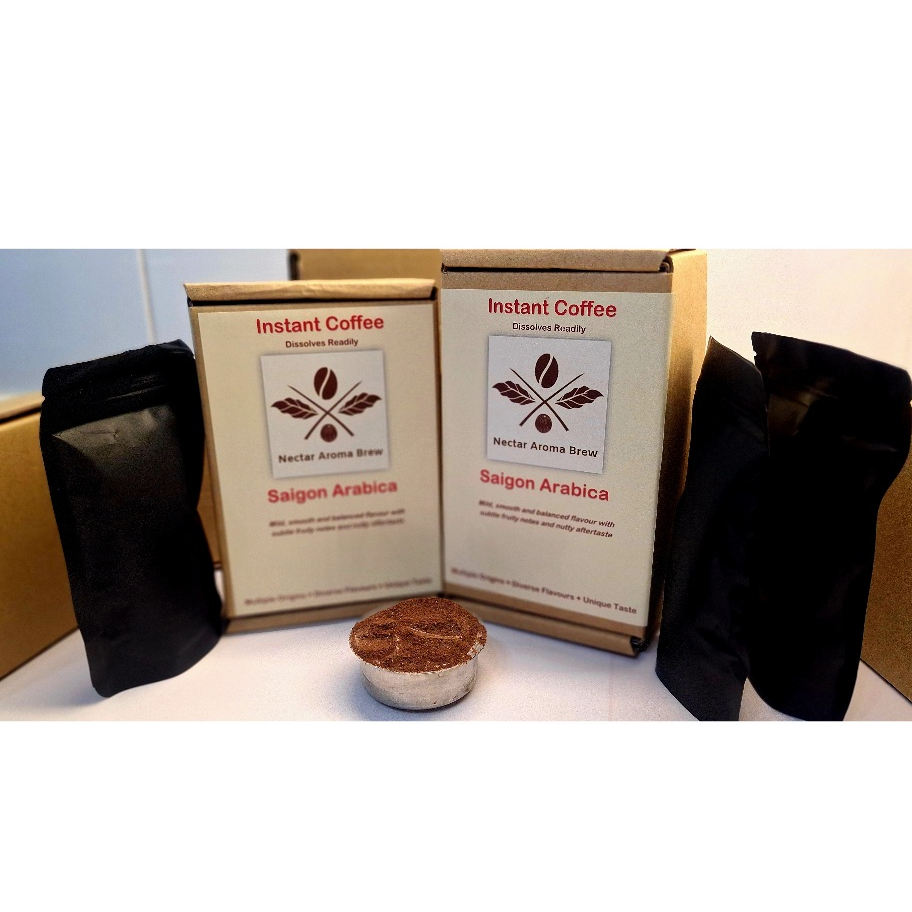 (NEW) Instant Coffee Nectar Aroma Brew Saigon Arabica | Shopee Malaysia
