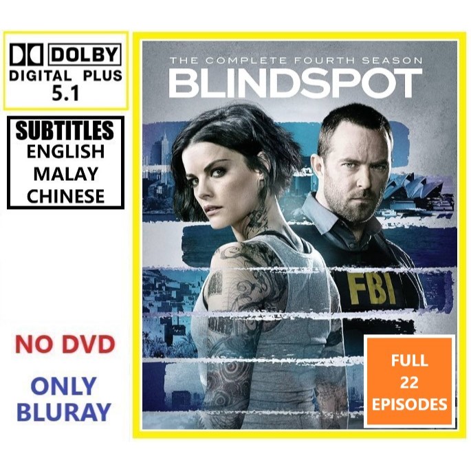 B5D02 Blindspot Season 4 (2018) [22 EPISODES] (5 DISCS) Action Crime Drama | Shopee Malaysia