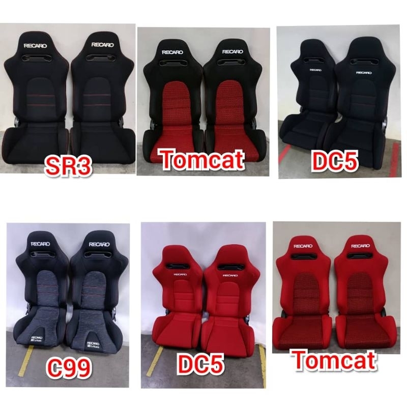 Recaro DC5,C99, Tomcat Sport Bucket Kerusi Kereta Seat 2 Seat | Shopee ...