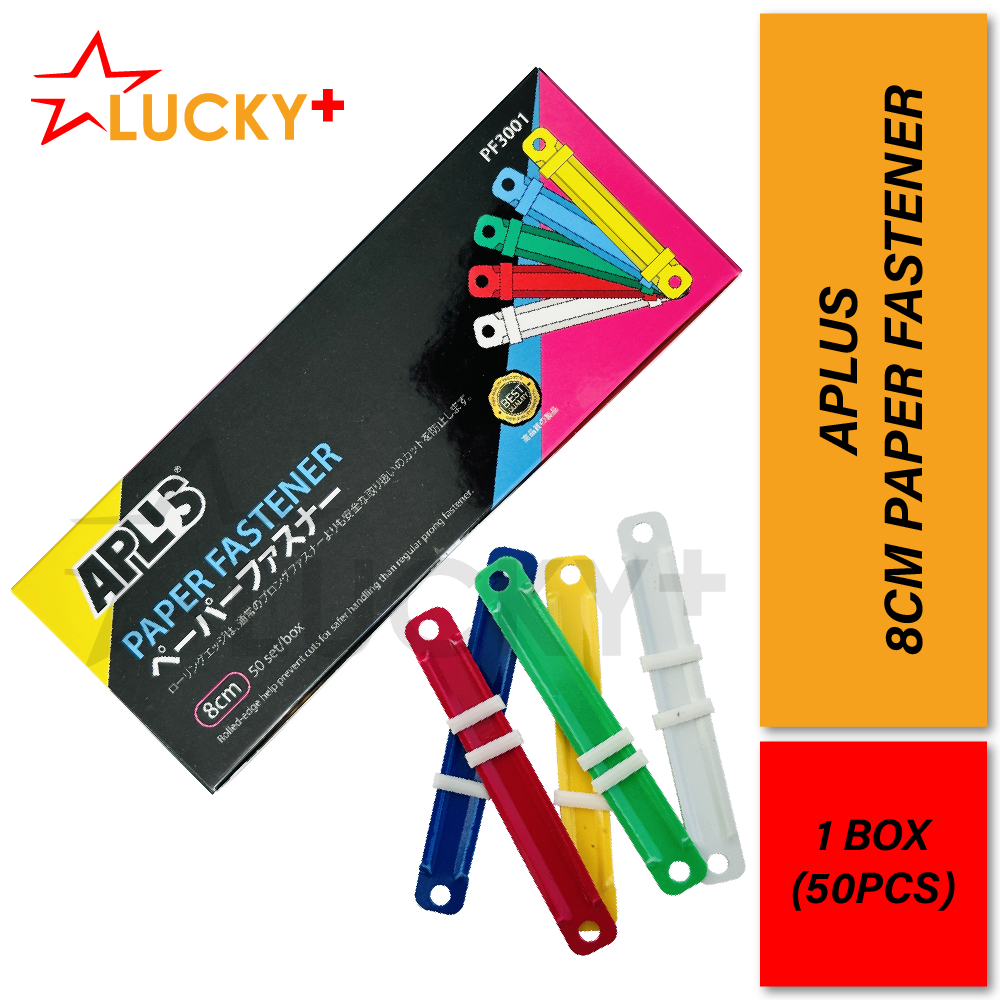 Aplus Paper Fastener 8cm (50pcs/1Box) | Paper Organizer Filing ...