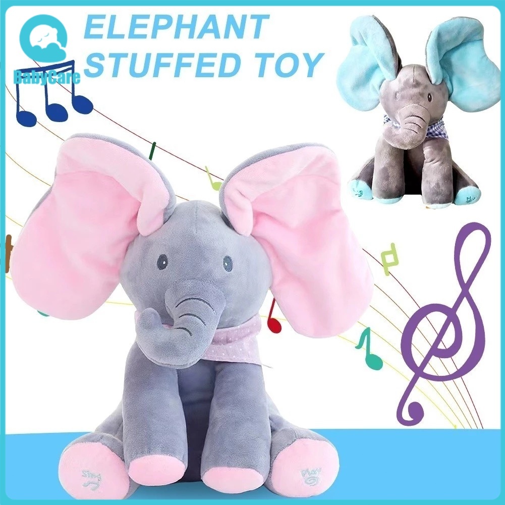 Electric Stuffed Elephant Animated Elephant Toys Plush Singing Elephant ...