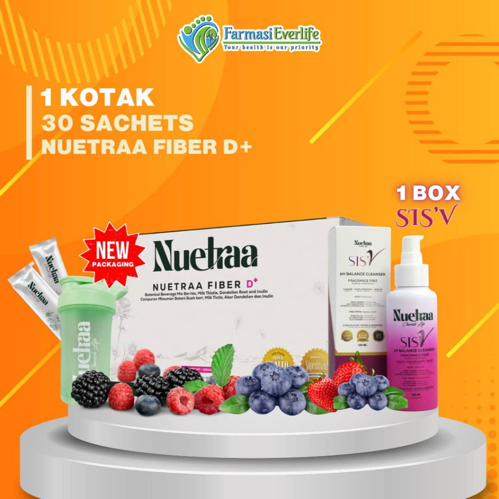 Nuetraa Fiber D+ One Month Packages ( Prebiotic ) and Nuetraa Sisv ...