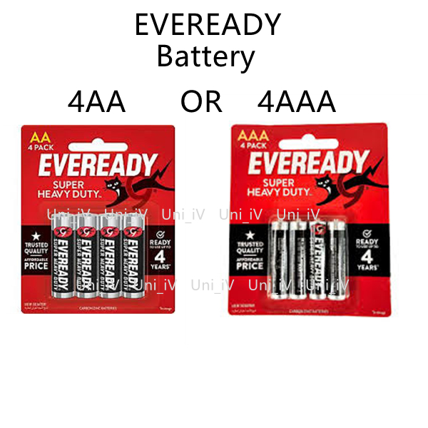 Eveready Batteries 4 AA / 4 AAA Battery 4AAA Bateri Super Heavy Duty ...