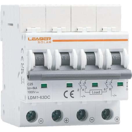 Leader MCB LDM7-4P-63-20A for Solar System 20A 4P 1000V DC MCB | Shopee Malaysia